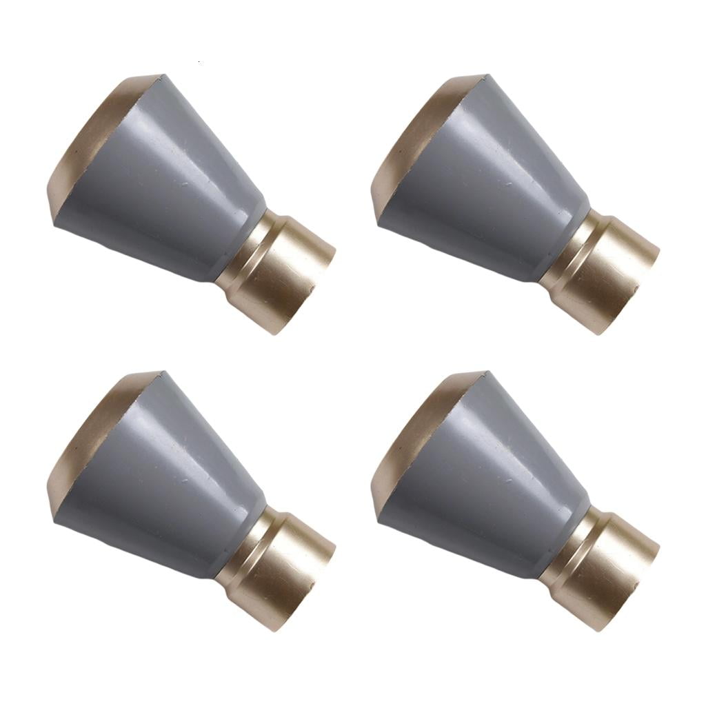 Set of 4 Contemporary Design Curtain Finials Caps Rod End Caps set ...