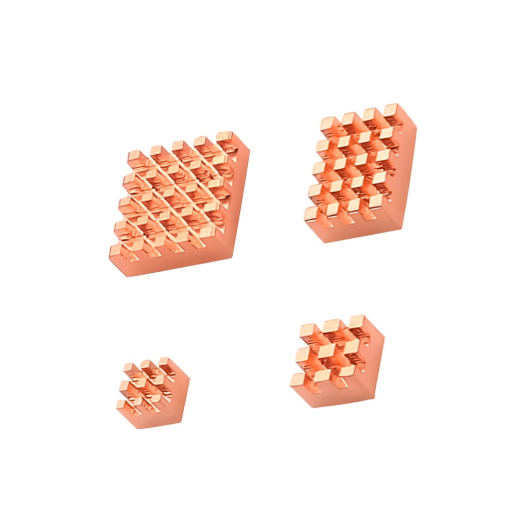 Set of 4 Copper Heatsinks Improved Heat Management For RPI 4B ...