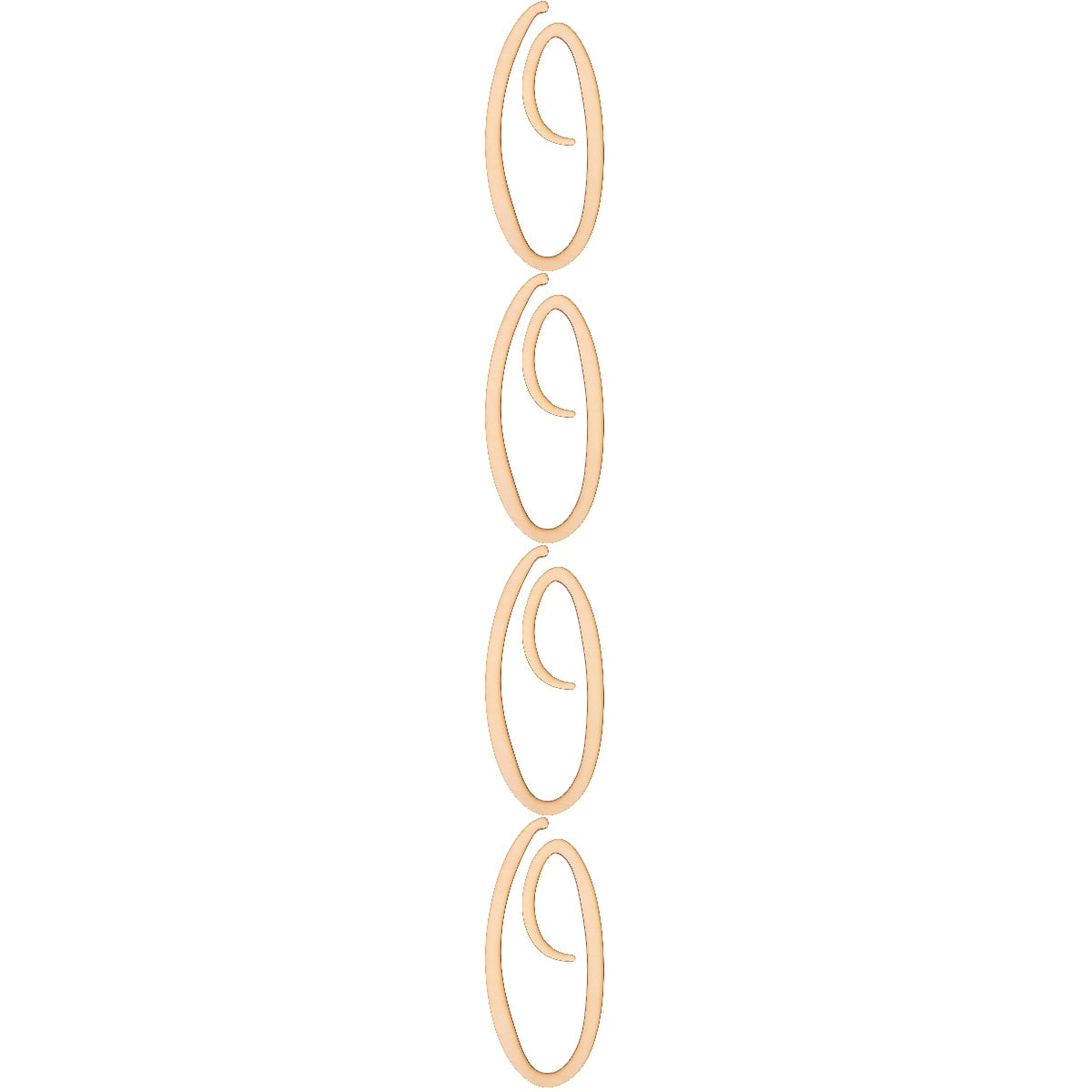 Set of 4 Cursive English Alphabet Wall Decals Letters Decoration ...