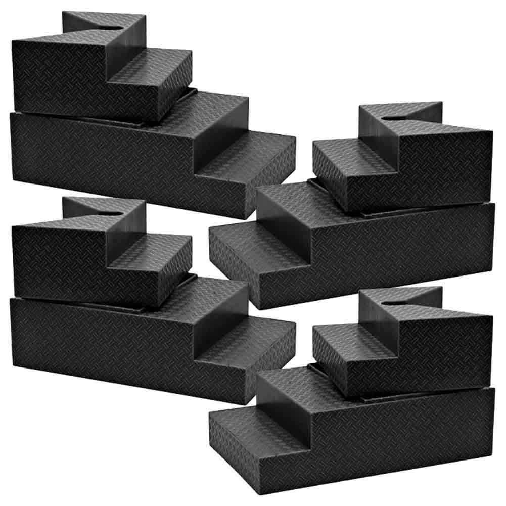 Set of 4 Deluxe Black Breakable Ring Stairs For WWE & AEW Wrestling ...