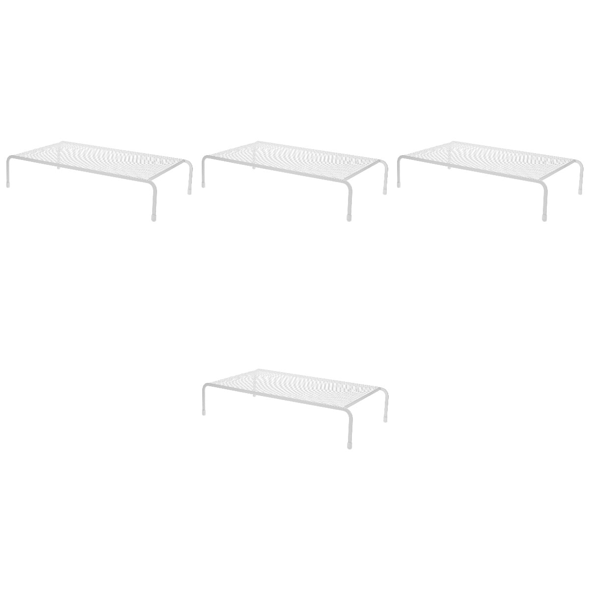 Set of 4 Desktop Computer Elevated Monitor Bracket Raised Base Storage ...