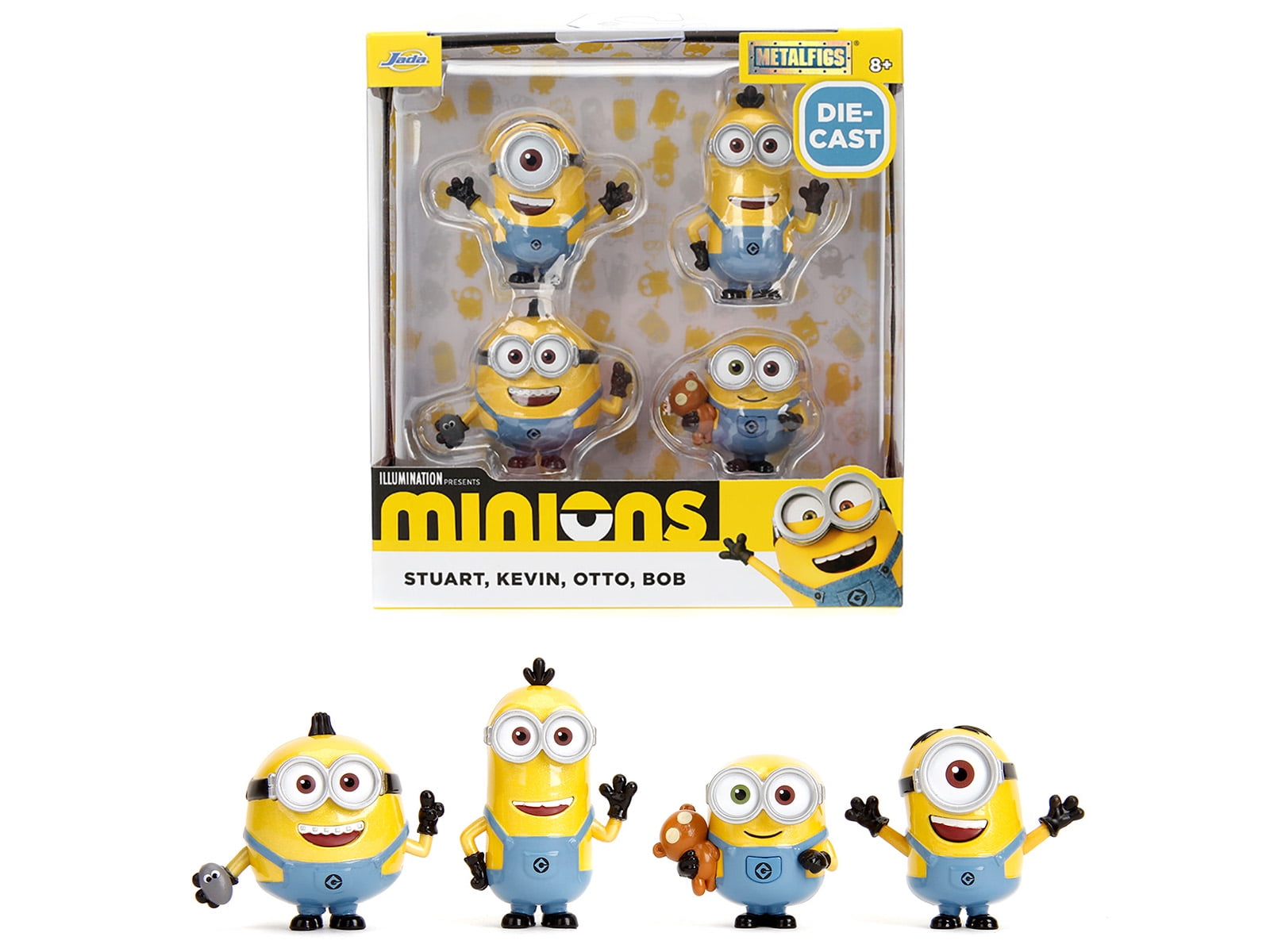 Set of 4 Diecast Figures "Minions" (2015) Movie "Metalfigs" Series ...