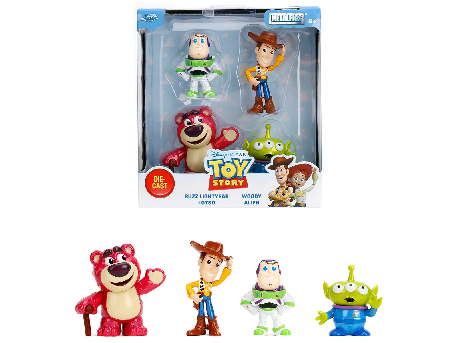 Set of 4 Diecast Figures "Toy Story" "Metalfigs" Series Diecast Models ...