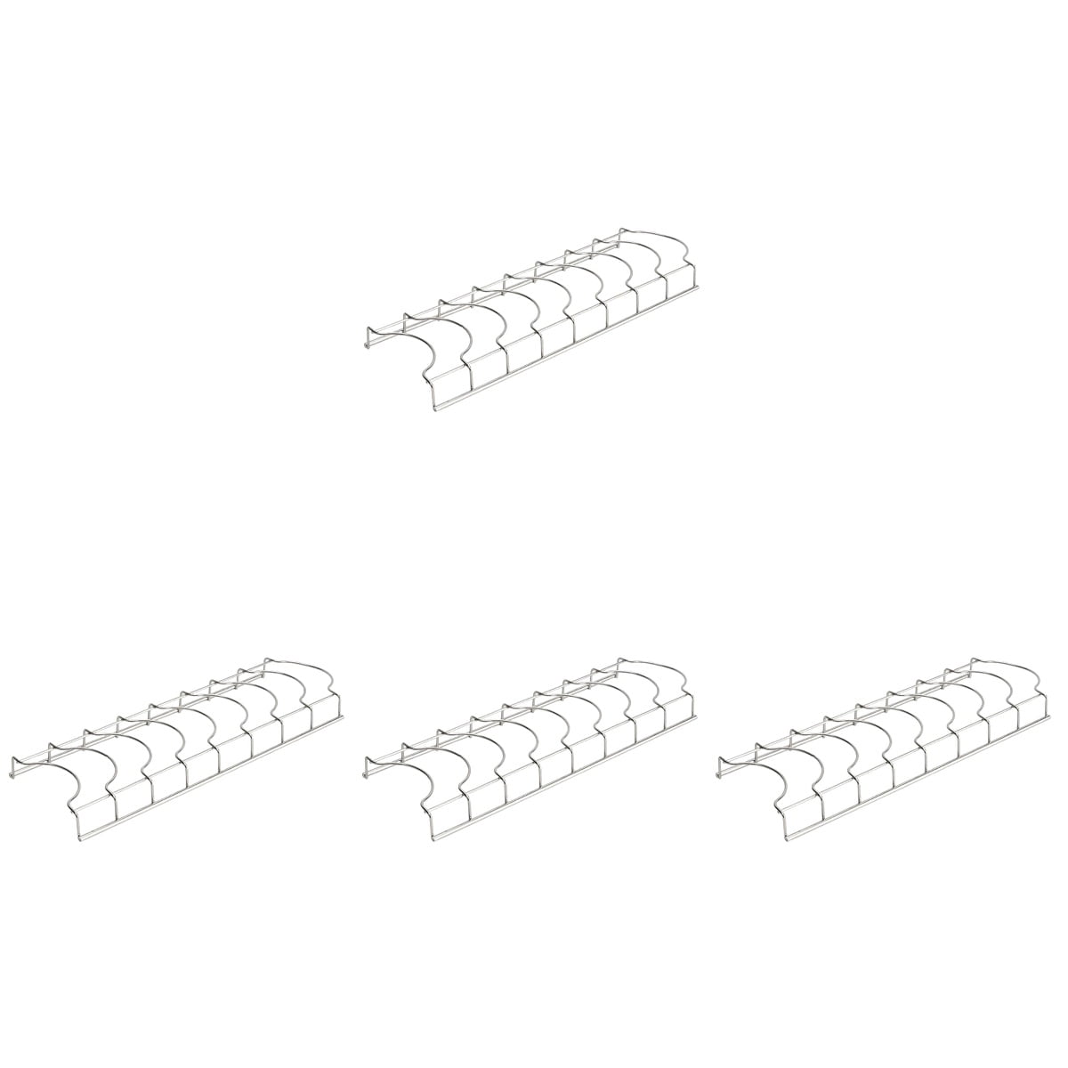 Set of 4 Dish Rack Kitchen Organizer Shelf Flatware Dinnerware Dishes ...