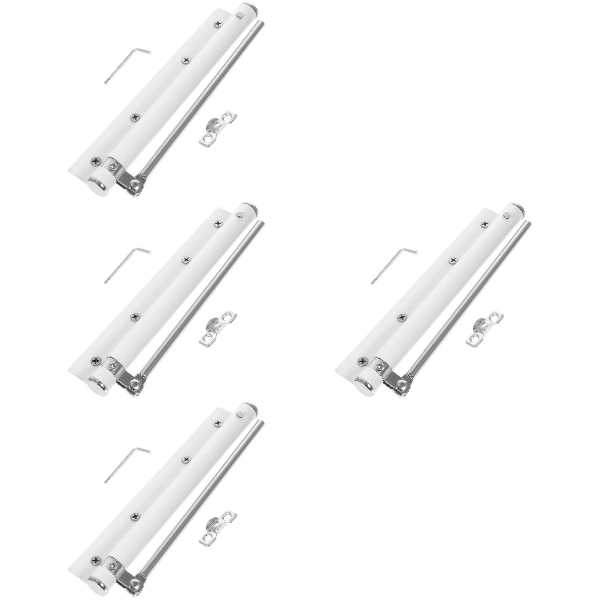 Set of 4 Door Hanger Slam Stainless Steel Closer Light Office ...