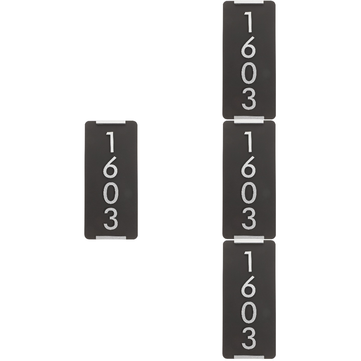 Set of 4 Door Signs for Office Number Plate Wall Mount Address Hotel ...