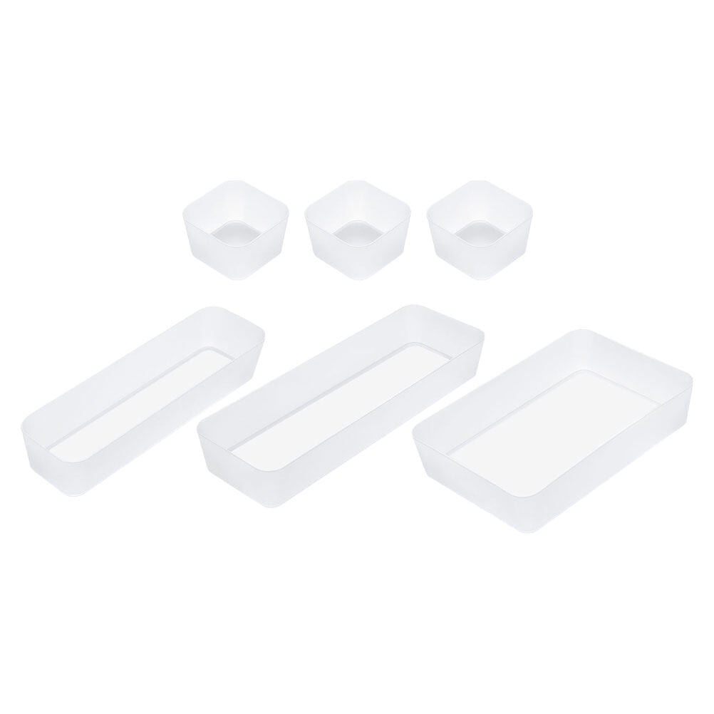 Set of 4 Drawer Divider Cube Storage Organizer Cubes Crate Desk Clothes ...