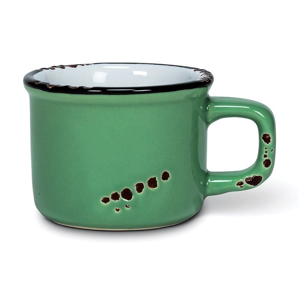 Set of 4 Enamel Look Espresso Mug - Walmart.com