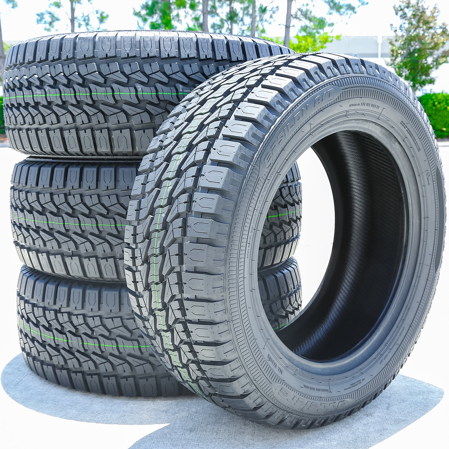 Accelera Epsilon AT All Terrain Tires, Set of 4, Steel Belted, Load E ...