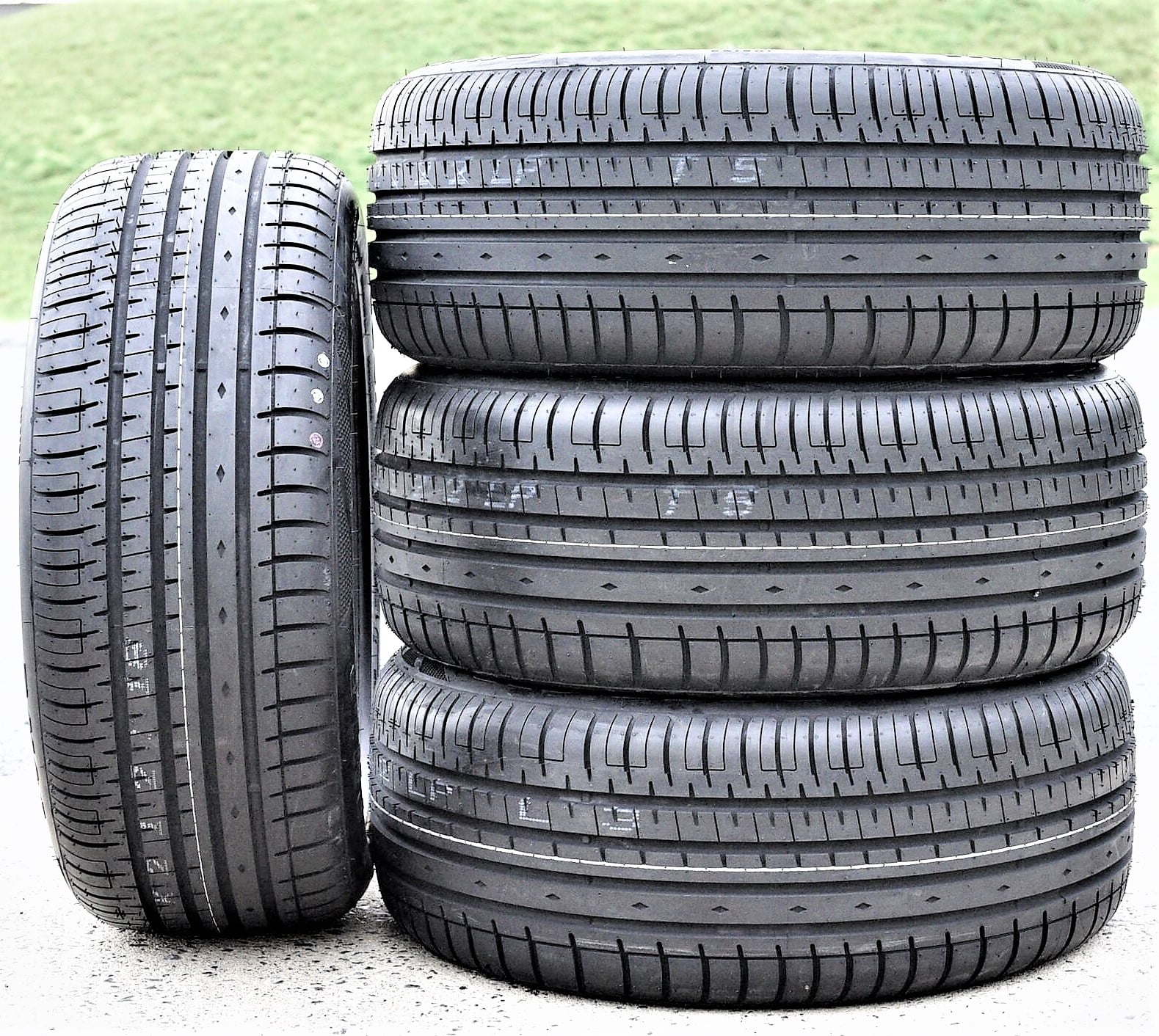 Set of 4 (FOUR) Accelera Phi-R 245/40R18 ZR 97Y XL A/S High Performance Tires Fits: 2006-16 ...