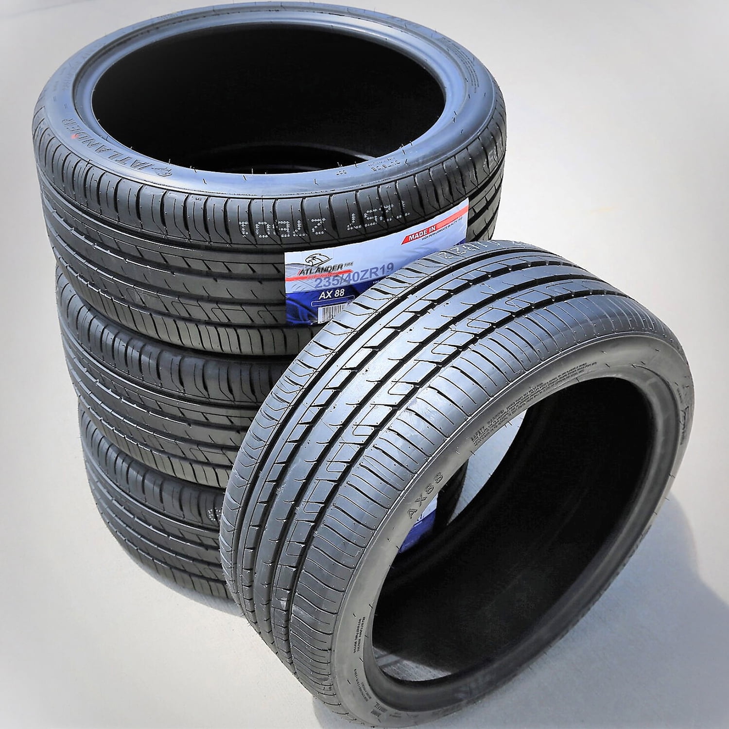 Atlander AX-88 High Performance Tires, Set of 4, 235/40R19 96W XL A/S ...