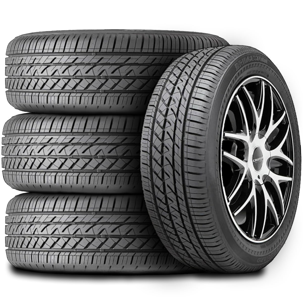 Set of 4 (FOUR) Bridgestone DriveGuard 225/60R16 RF 98V A/S Performance ...