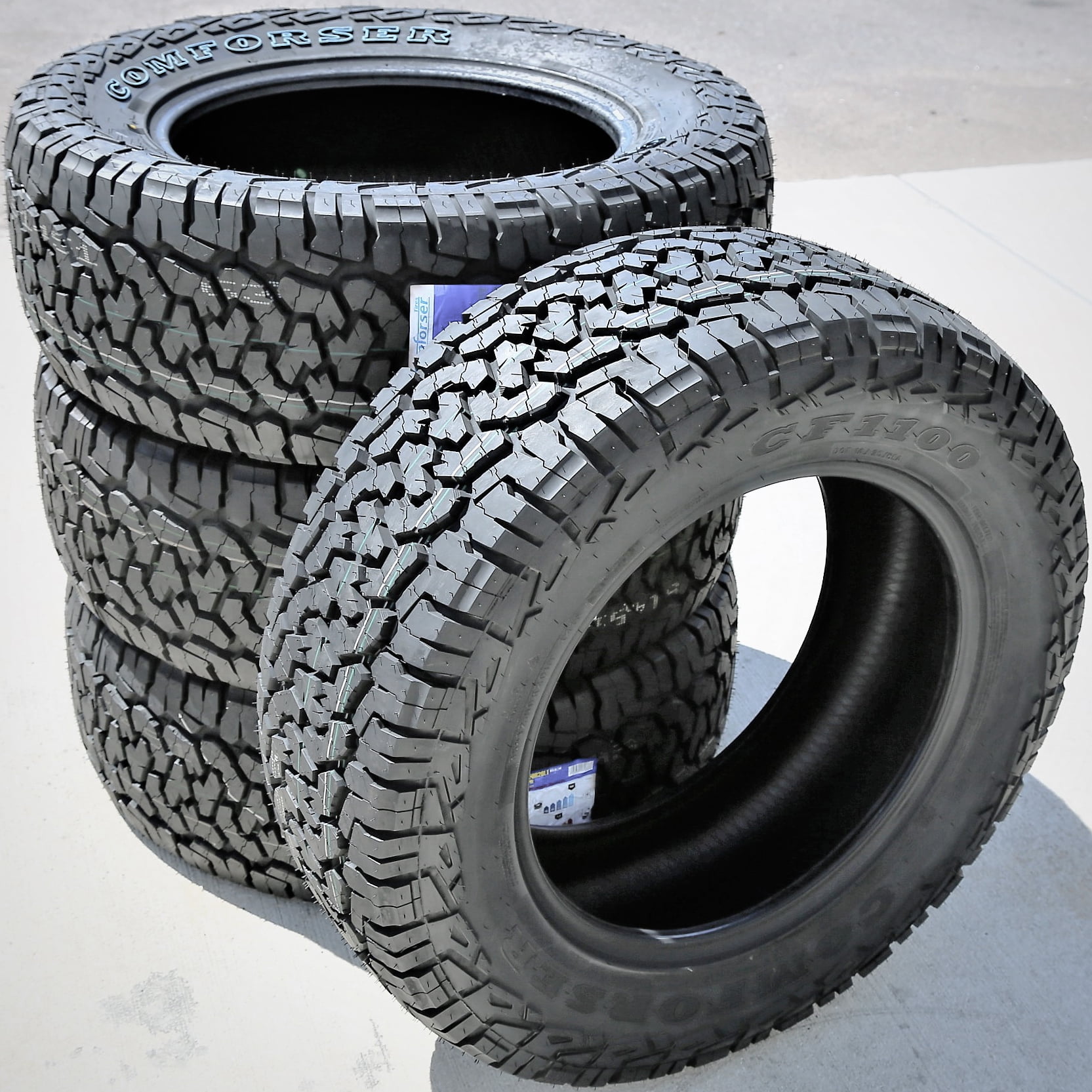 Comforser CF1100 Terrain Tires, Set of 4, 33X12.50R18 E 10 Ply, All Season - Walmart.com