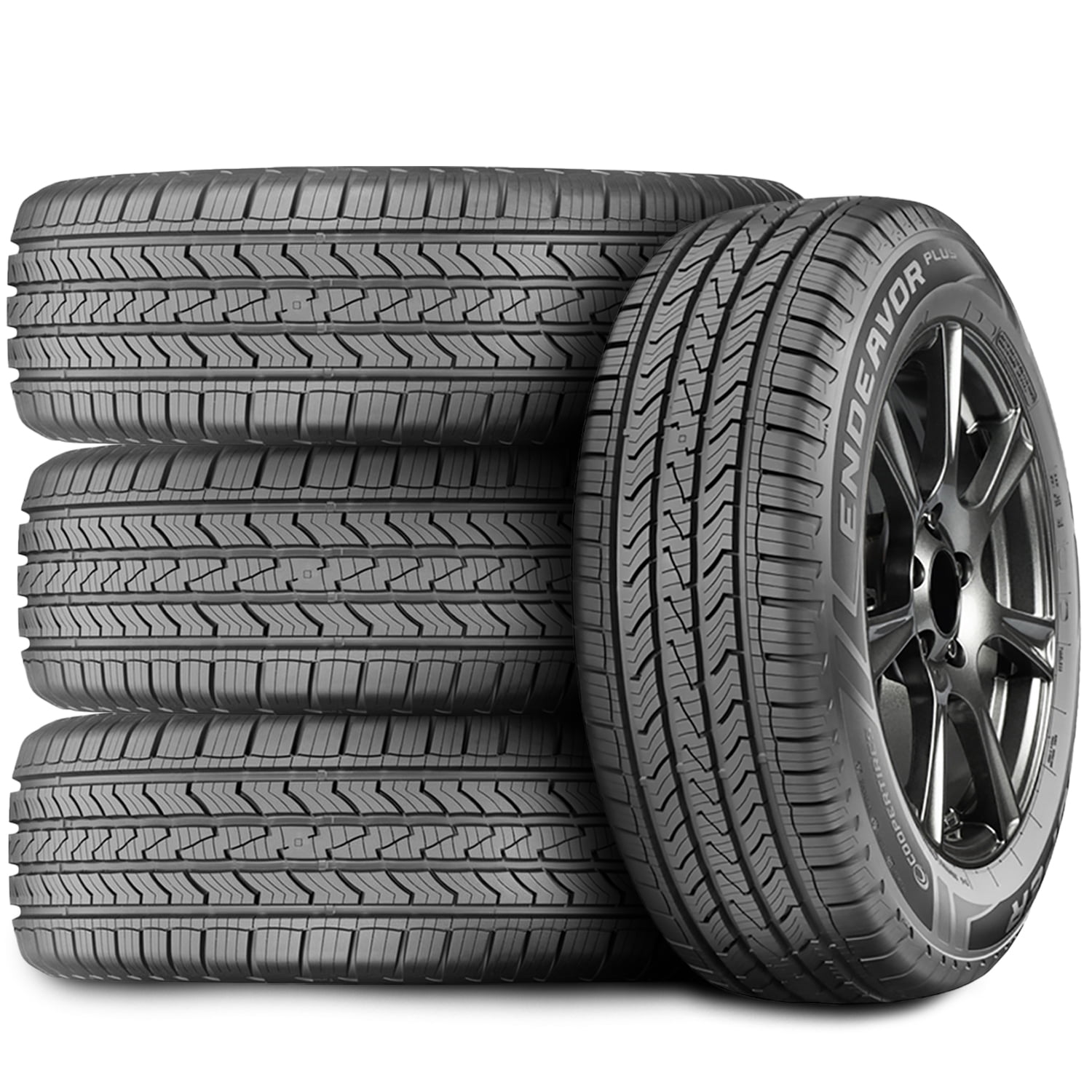 Cooper Endeavor Plus Set of 4 All Season Tires 215/60R17 96H for 2017 ...