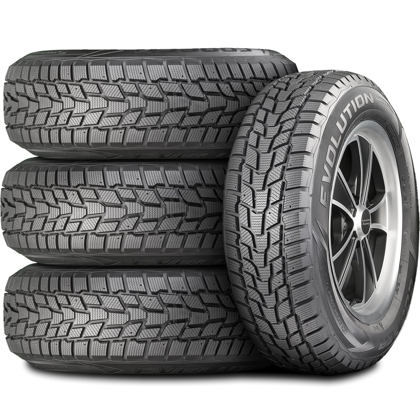 Set of 4 (FOUR) Cooper Evolution Winter 255/65R18 111T Winter Snow ...