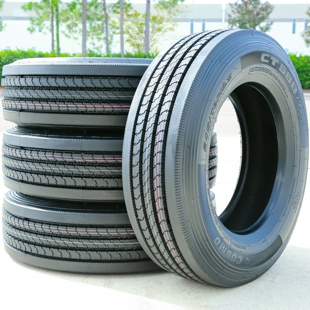 Cosmo CT588 Plus Commercial Truck Drive Tires, Set of 4, 245/70R19.5 ...