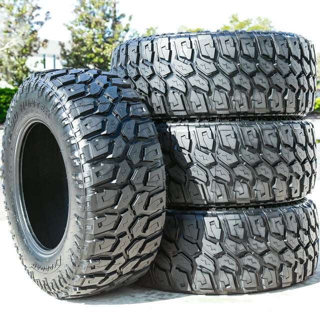 Farroad Mud Hunter Set of 4 LT 33X12.50R18 Load E 10 Ply All Season Mud ...