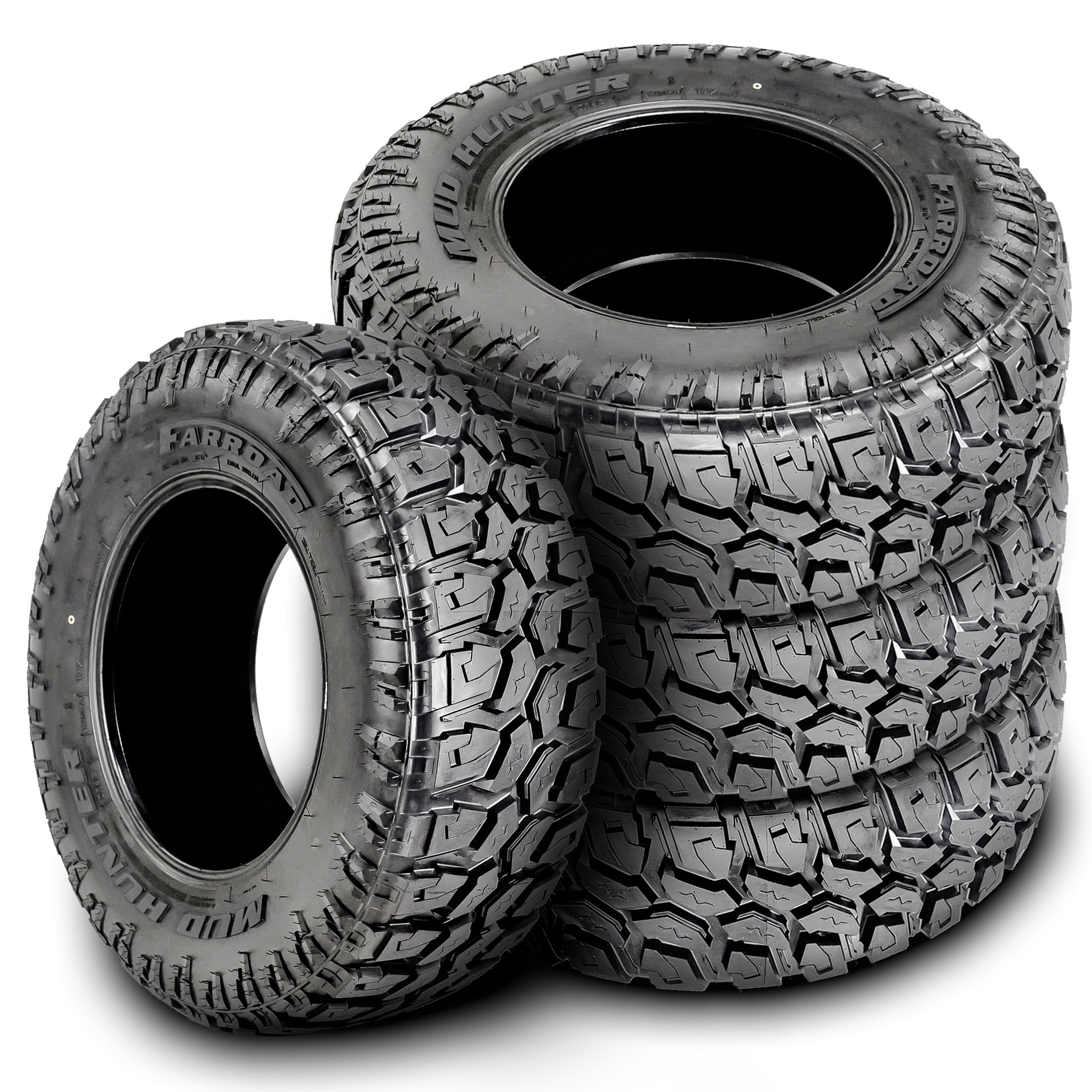 Set of 4 (FOUR) Farroad Mud Hunter LT 33X12.50R18 Load E 10 Ply MT M/T ...