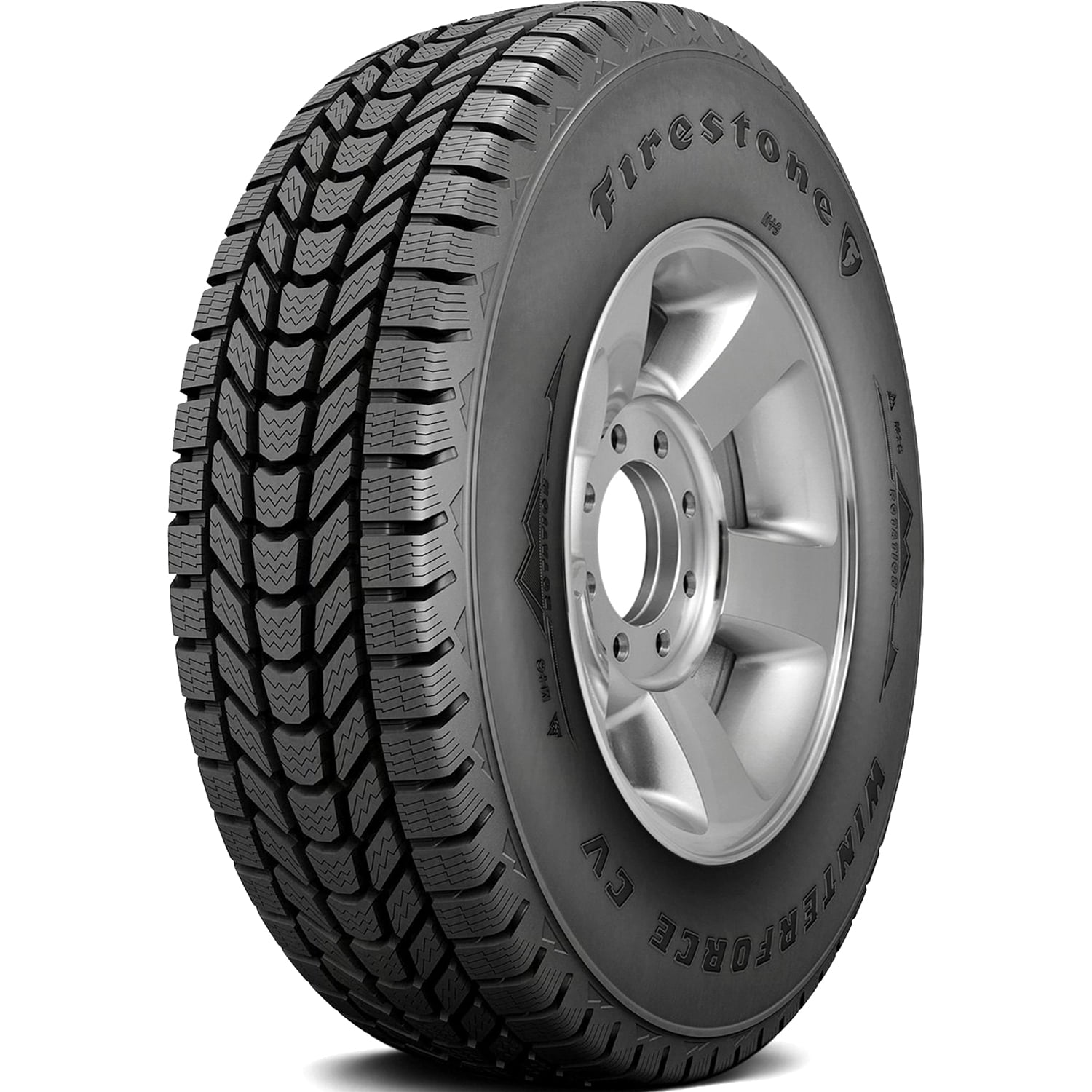 Set of 4 Firestone Winterforce CV 205/65R15C 102/100R C 6 Ply Van ...