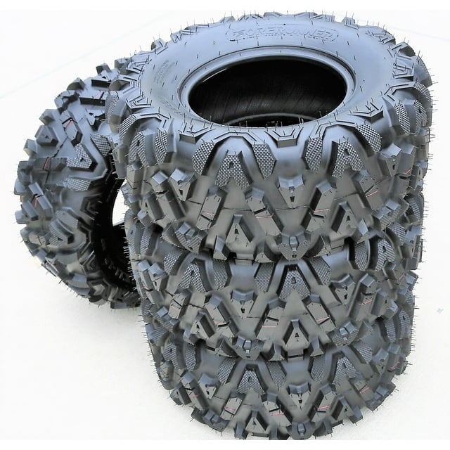 Forerunner Knight Set of 4 ATV/UTV Mud Tires, 25X10-12 6 Ply M/T All ...