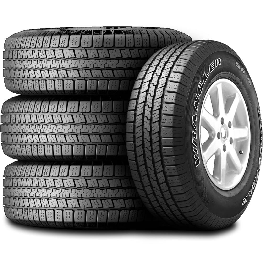 Goodyear Wrangler 275/60R20 All Season Tires, Set of 4, SR-A 114S OWL ...