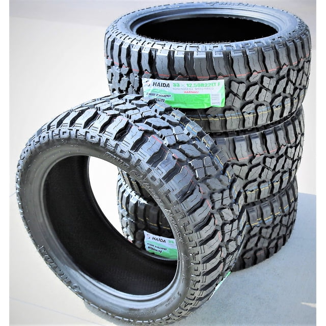 Haida Mud Champ HD869 Set of 4 LT 33X12.50R22 F Load M/T MT Mud Tires ...