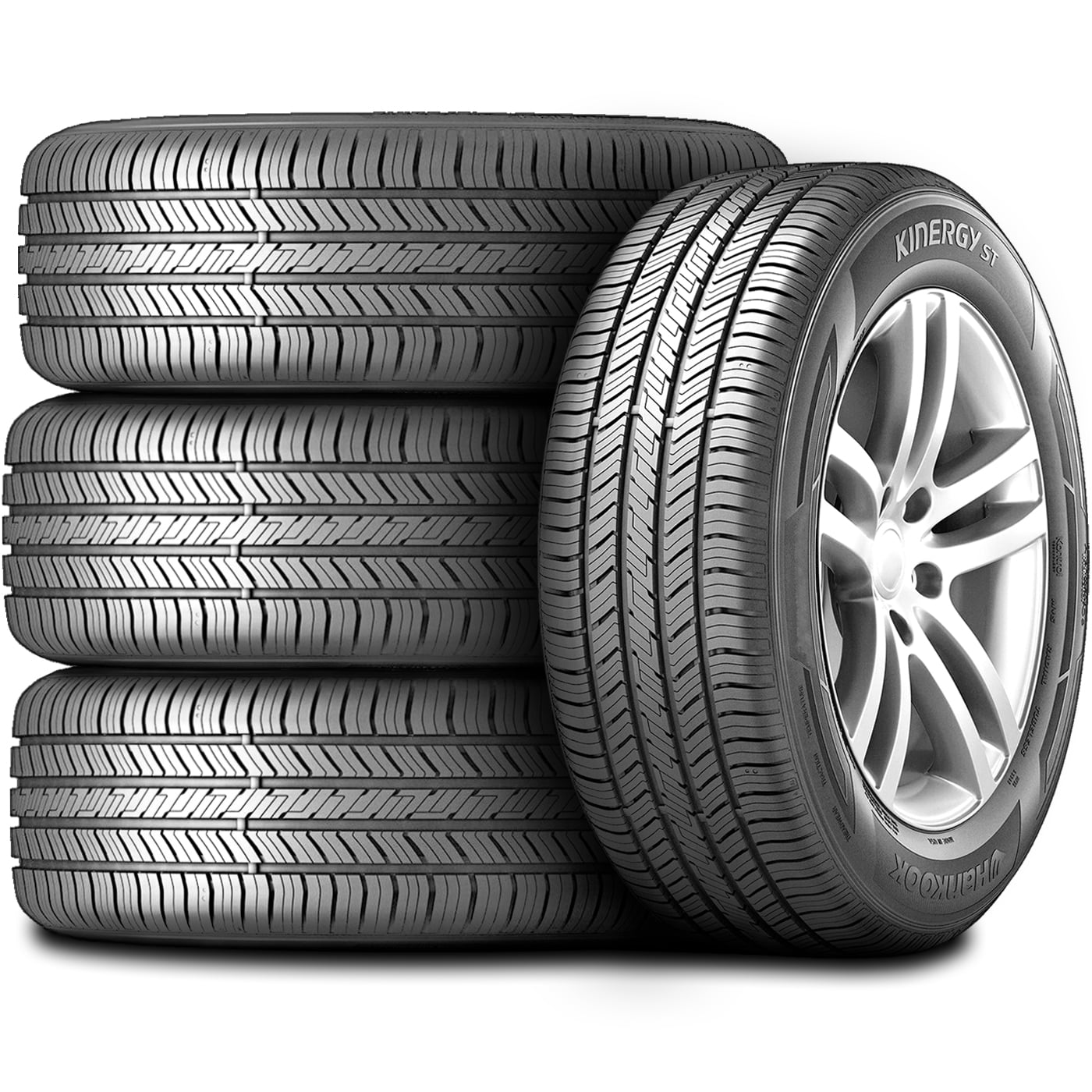 Set of 4 (FOUR) Hankook Kinergy ST 195/60R14 86T A/S All Season Tires ...