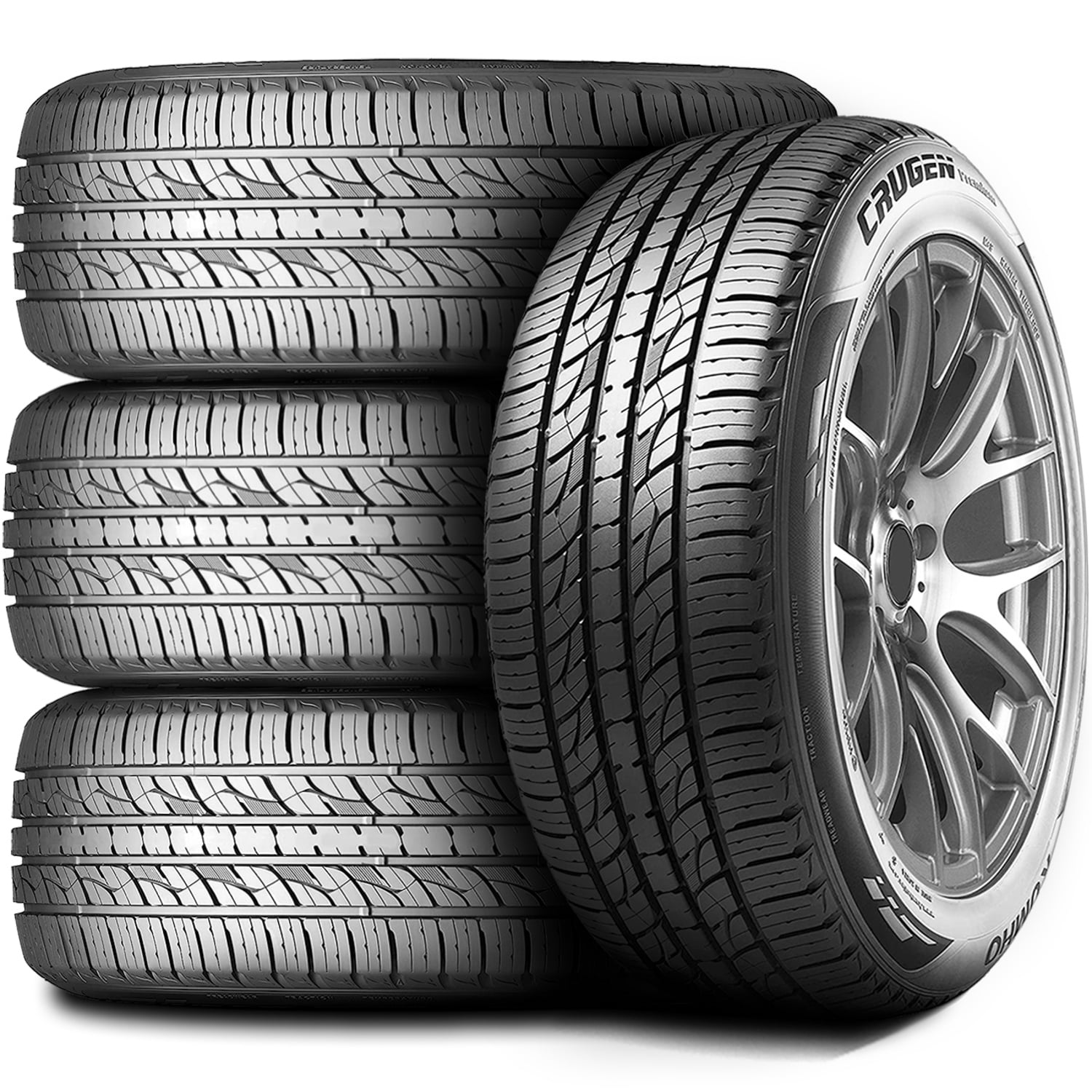 Set of 4 Kumho Crugen Premium 245/45R19 98H All-Season Touring Tires ...