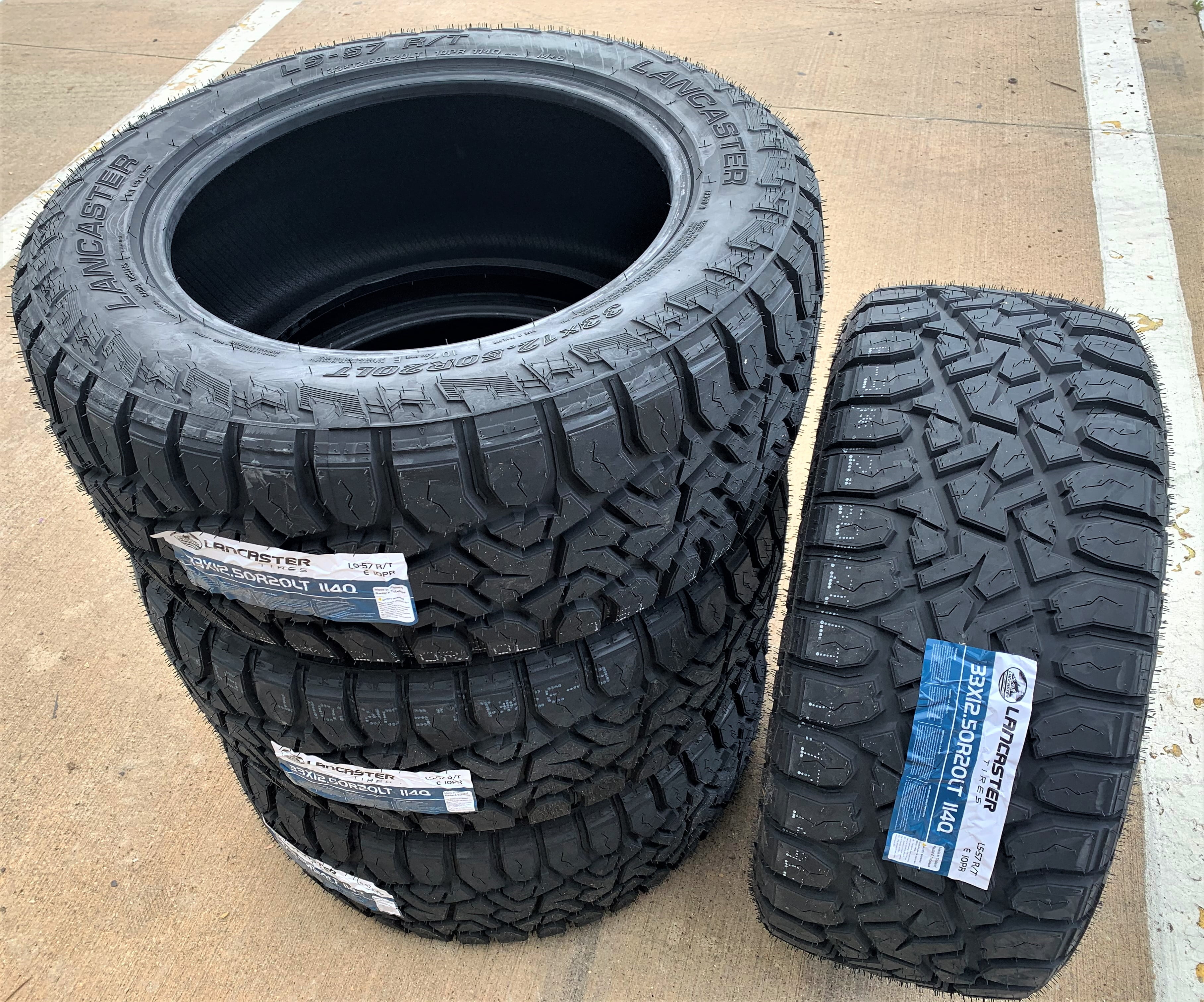 Set of 4 Lancaster LS-57 All-Season Rugged Terrain Tires - LT 33X12 ...