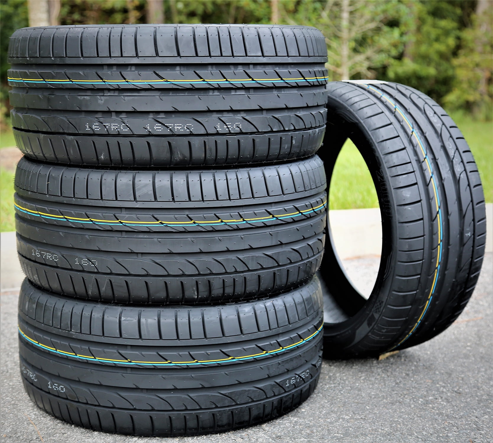 Otani KC2000 Performance Tires Set of 4, 245/45R19 ZR 98Y XL A/S, Fits ...