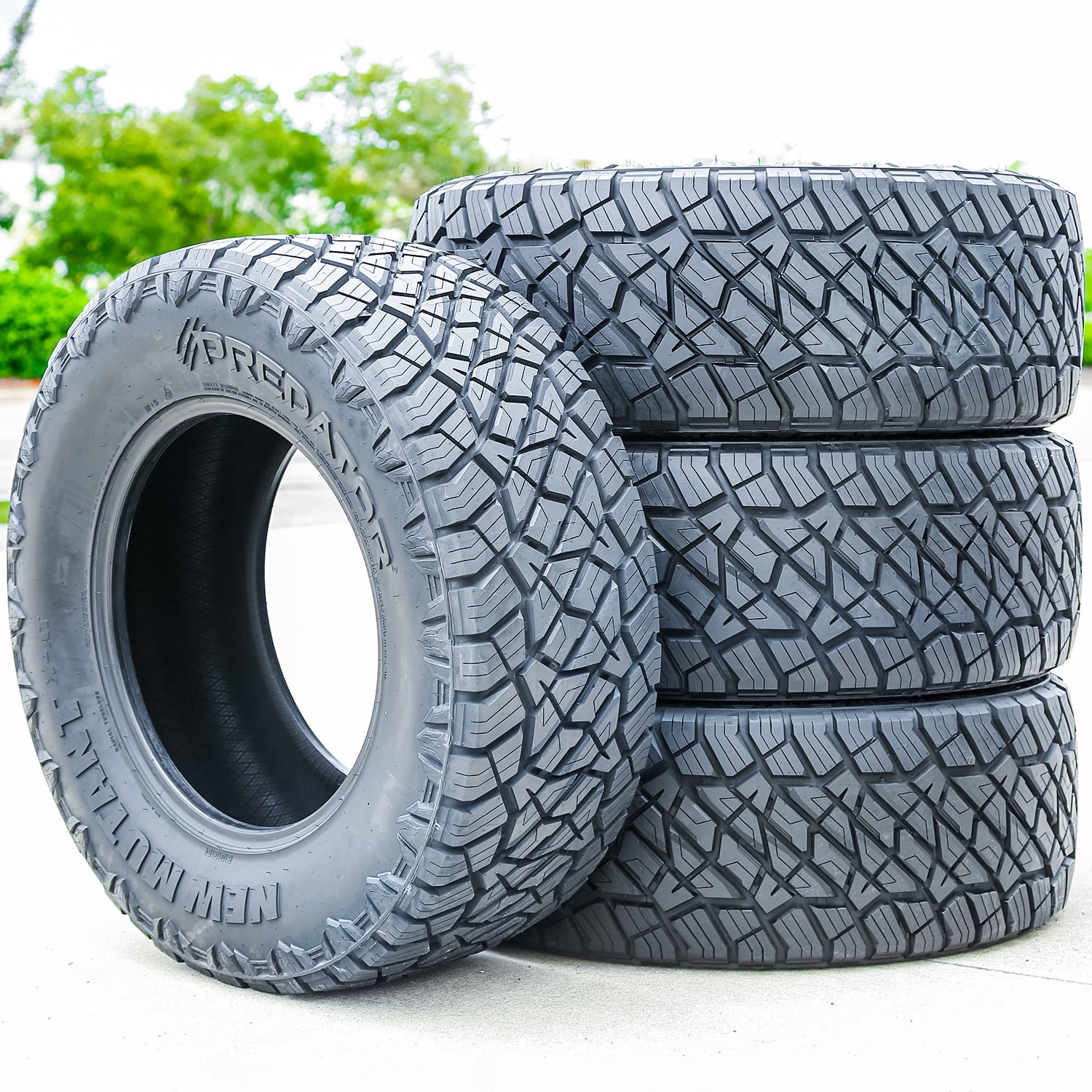 Predator New Mutant X-AT LT 33X12.50R18 All Terrain Tires, Set of 4 ...