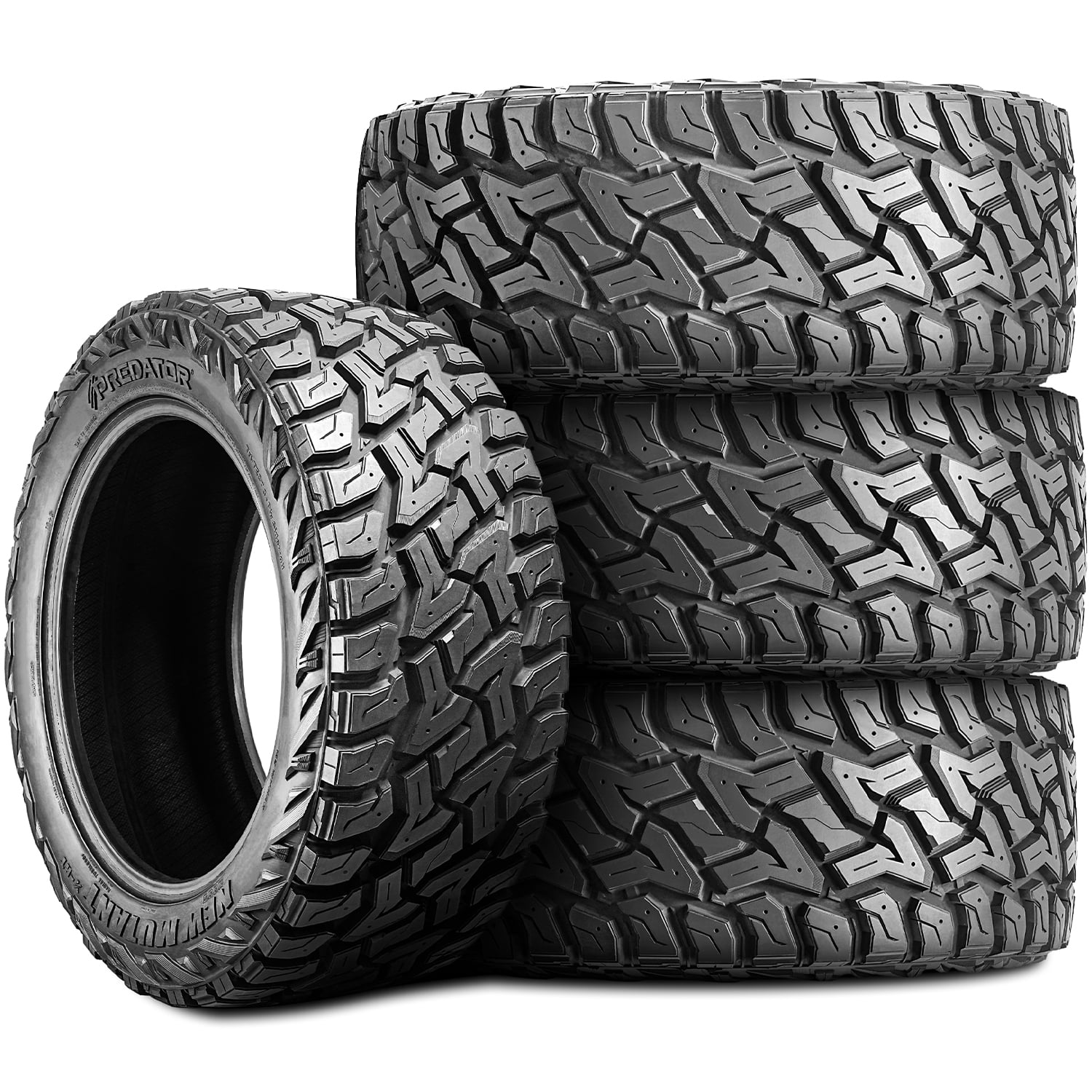Set of 4 (FOUR) Predator New Mutant X-RT LT 33X12.50R20 Load E 10 Ply R ...