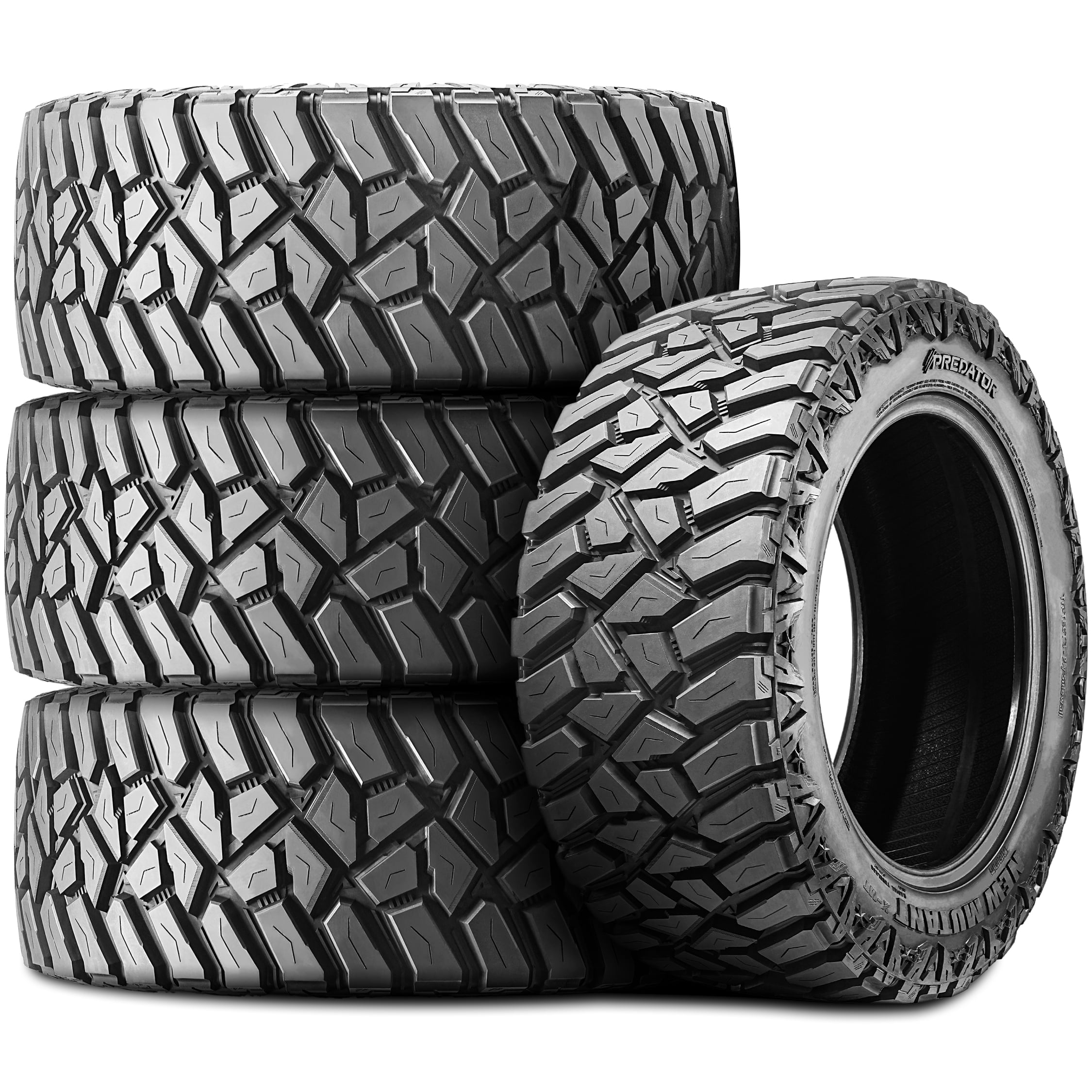 Set of 4 (FOUR) Tires Predator New Mutant X-MT LT 35X12.50R20 Load E 10 ...