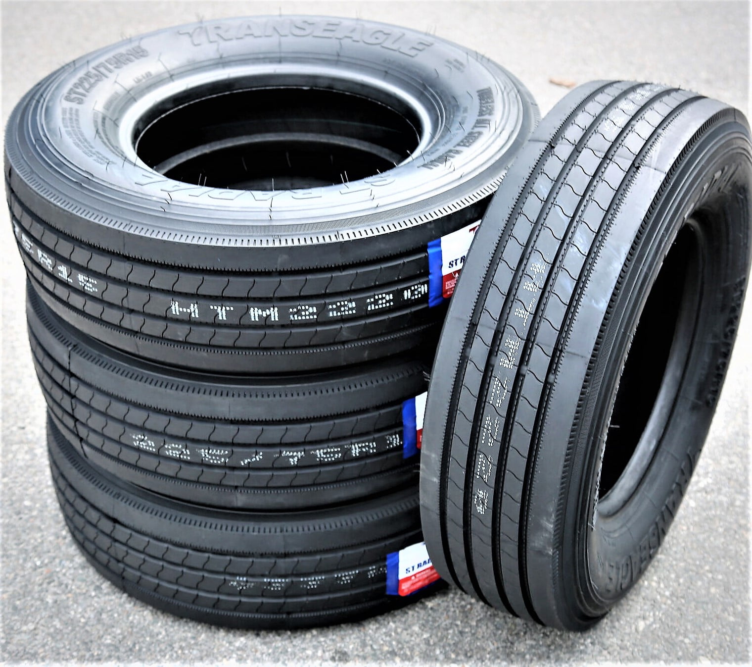 4 Transeagle All Steel ST Radial Trailer Tires - ST 22575R15, Load G ...