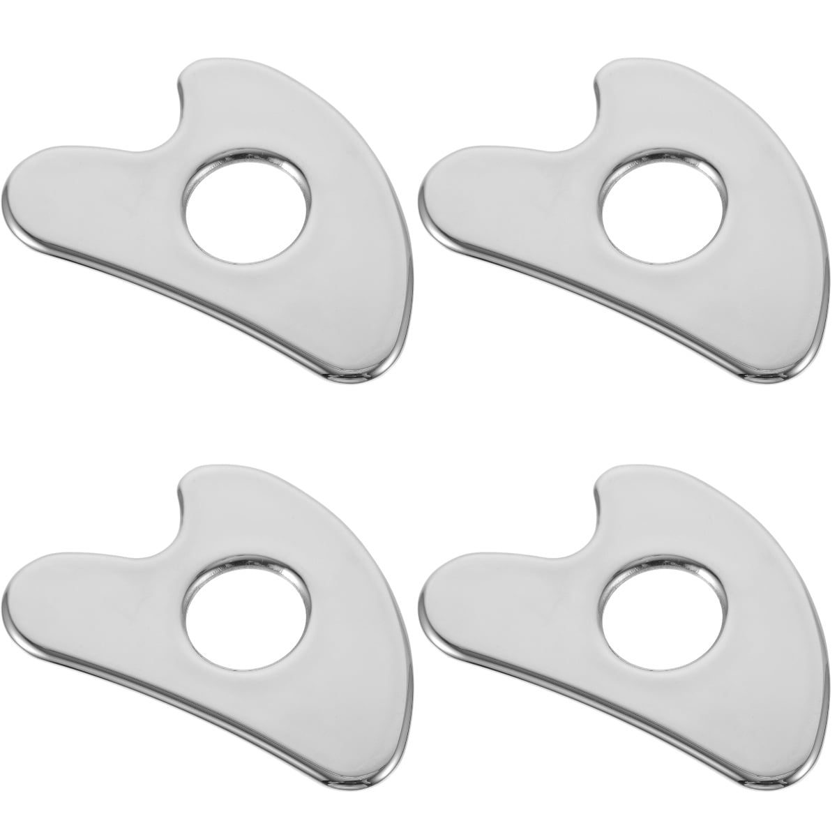 Set of 4 Facial Scraping Board Eye Scraper Silver - Walmart.com