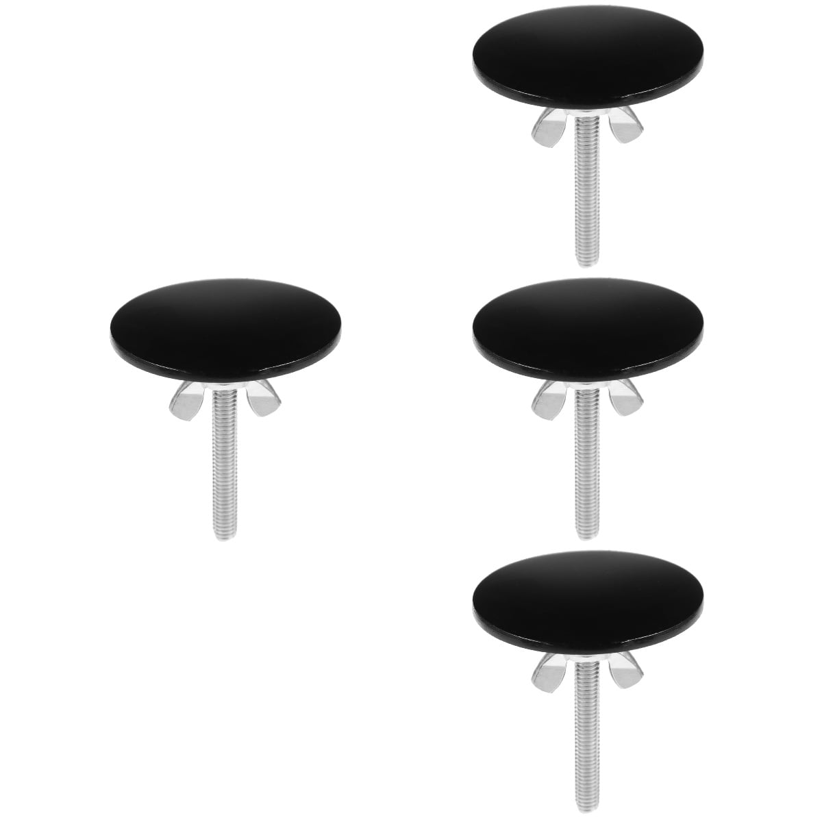 Set of 4 Faucet Plug Hole Cover Washbasin Bathtub Drain Stoppers Steel ...