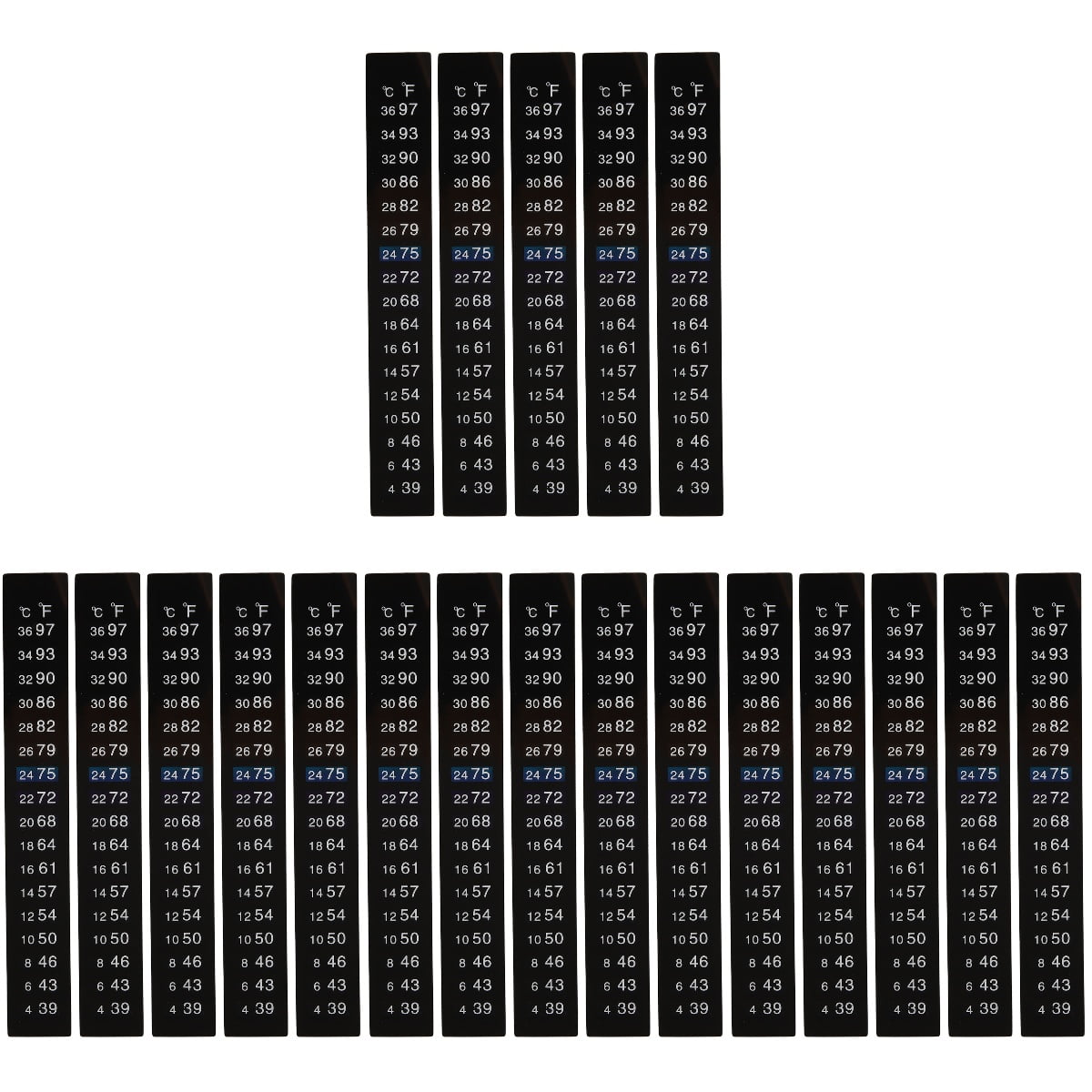 Set of 4 Fermentation Tank Temperature Sticker Adhesive Thermometer ...