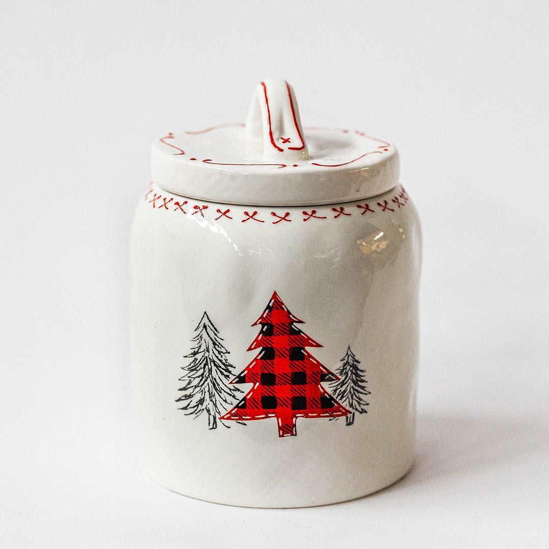 Set of 4 Festive Trees Lidded Canister - Walmart.com
