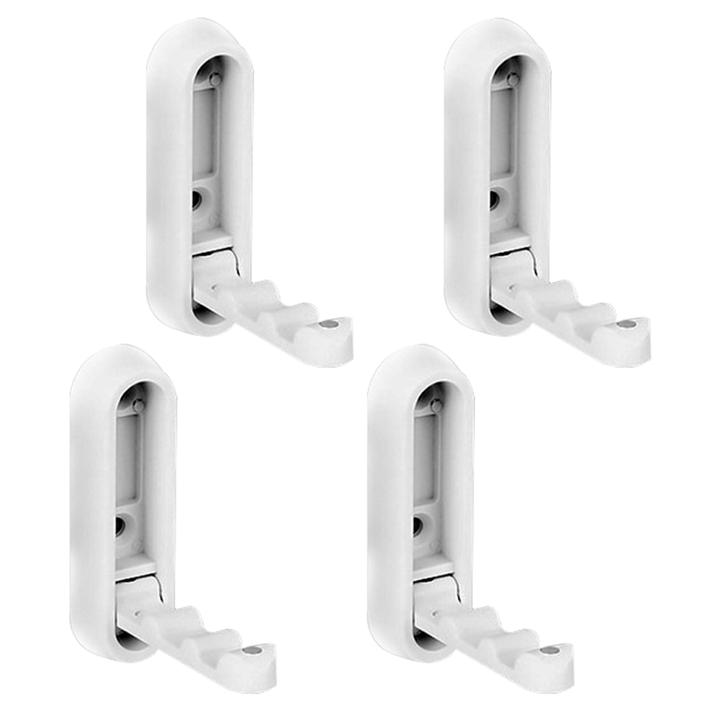 Set of 4 Foldable Wall Hook Space Efficient Wall Mounted Hook Small ...
