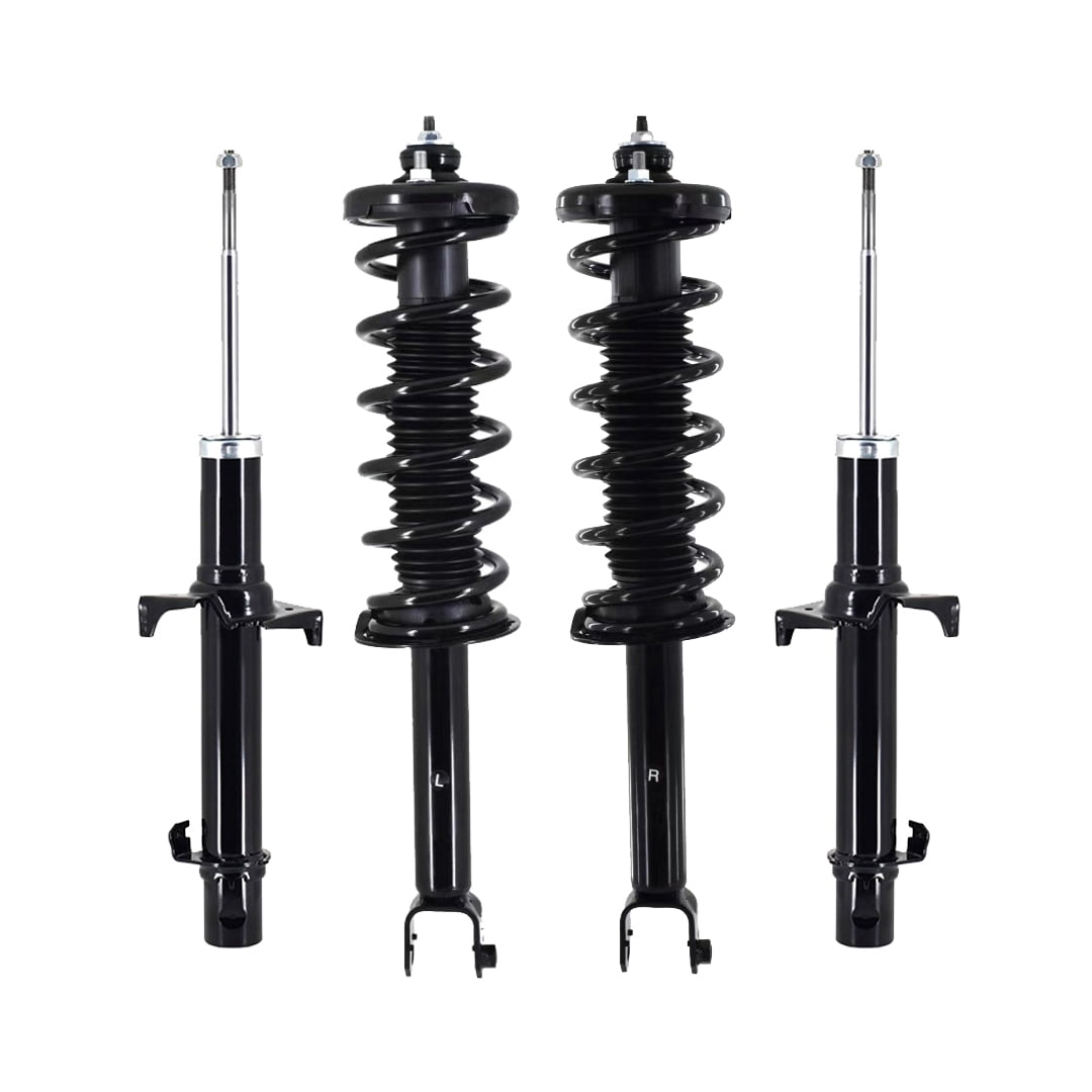 Set of 4 Front Bare Strut-Rear Quick Complete Strut For 2009-2014 Acura ...