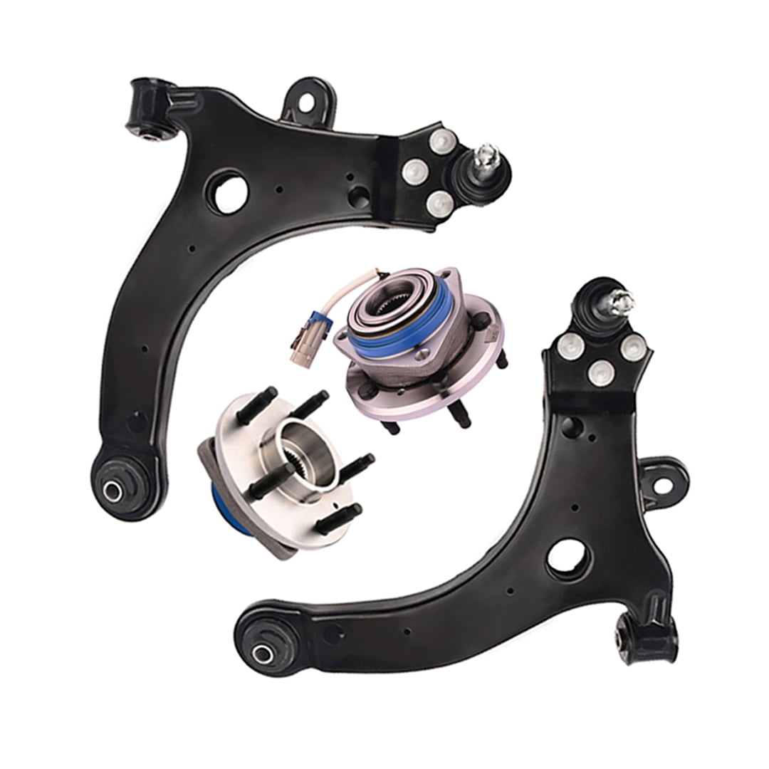 Set of 4 Front Lower Control Arm Ball Joint-Wheel Hub Bearing Assembly ...