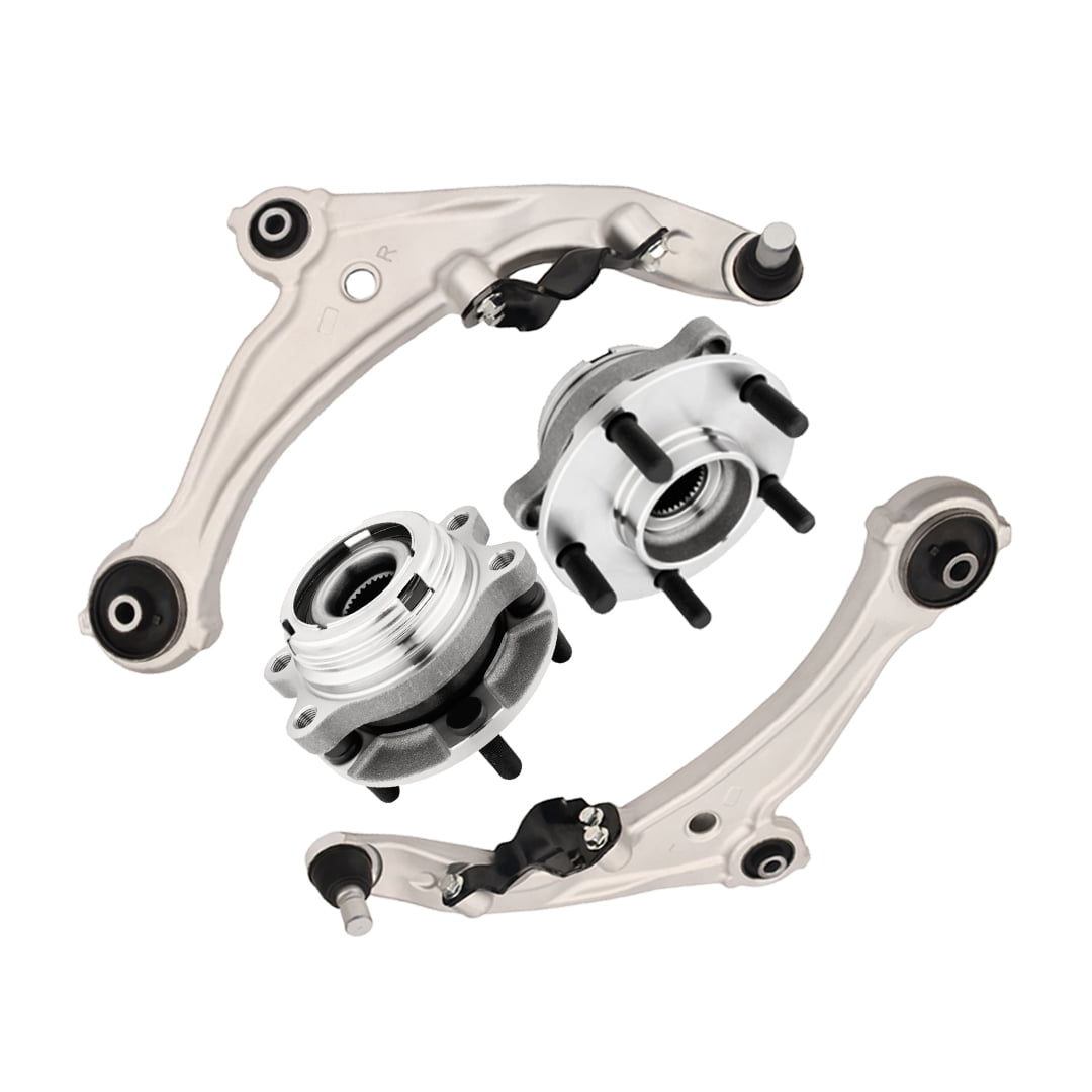 Set of 4 Front Lower Control Arm Ball Joint-Wheel Hub Bearing Assembly ...