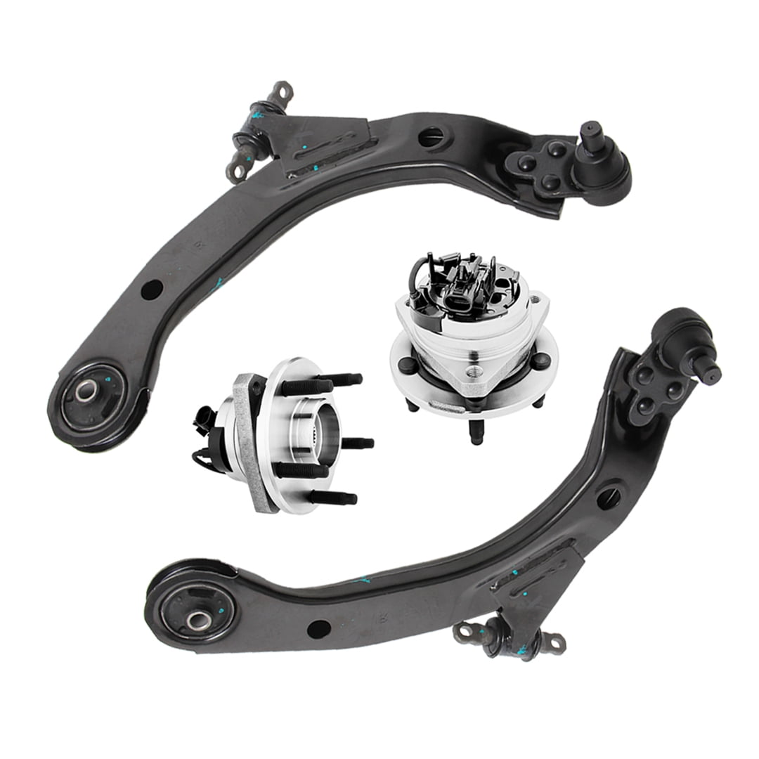 Set of 4 Front Lower Control Arm Ball Joint-Wheel Hub Bearing Assembly ...