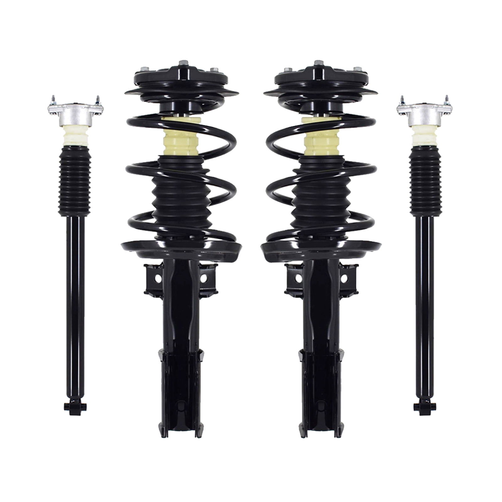 Set of 4 Front Quick Complete Strut-Coil Spring Assembly-Rear Complete ...