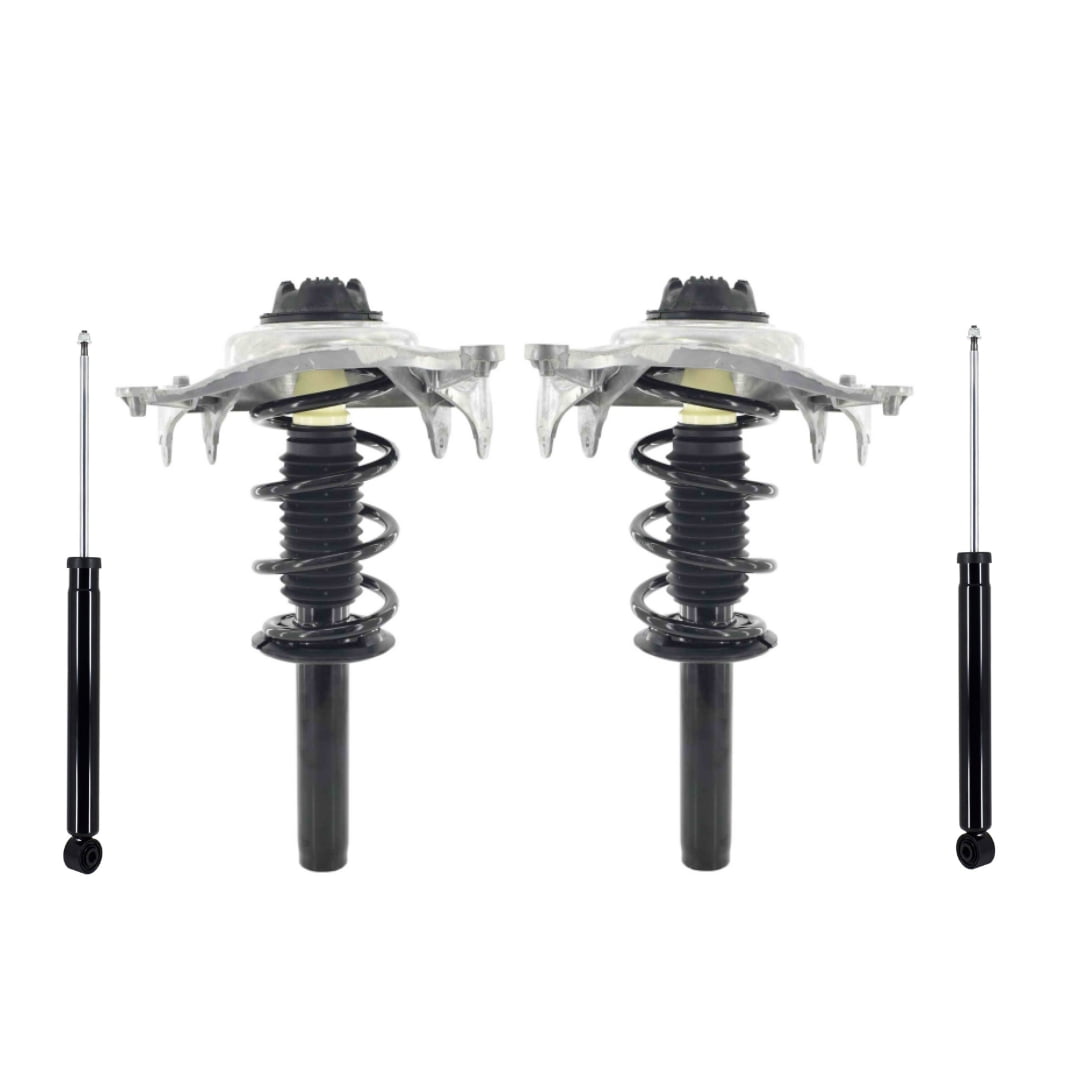 Set Of 4 Front Quick Complete Strut Coil Spring Rear Shock Absorber For