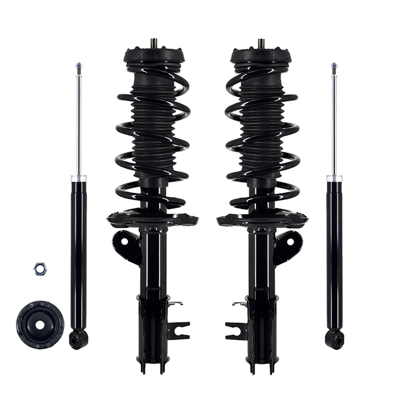 Set of 4 Front Quick Complete Strut-Coil Spring-Rear Shock For 2013 ...