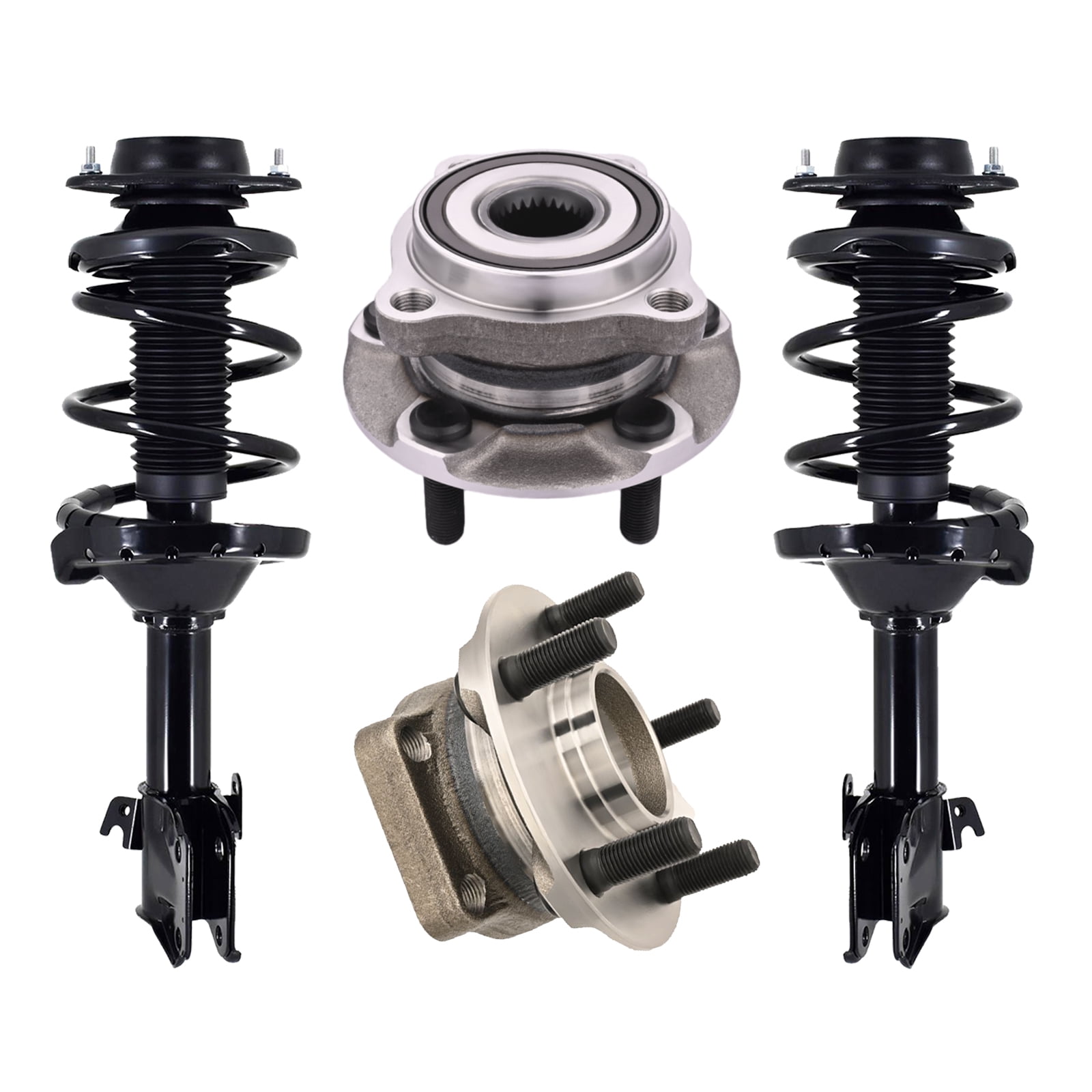 Set of 4 Front Quick Complete Strut-Coil Spring-Rear Strut For 2016 ...