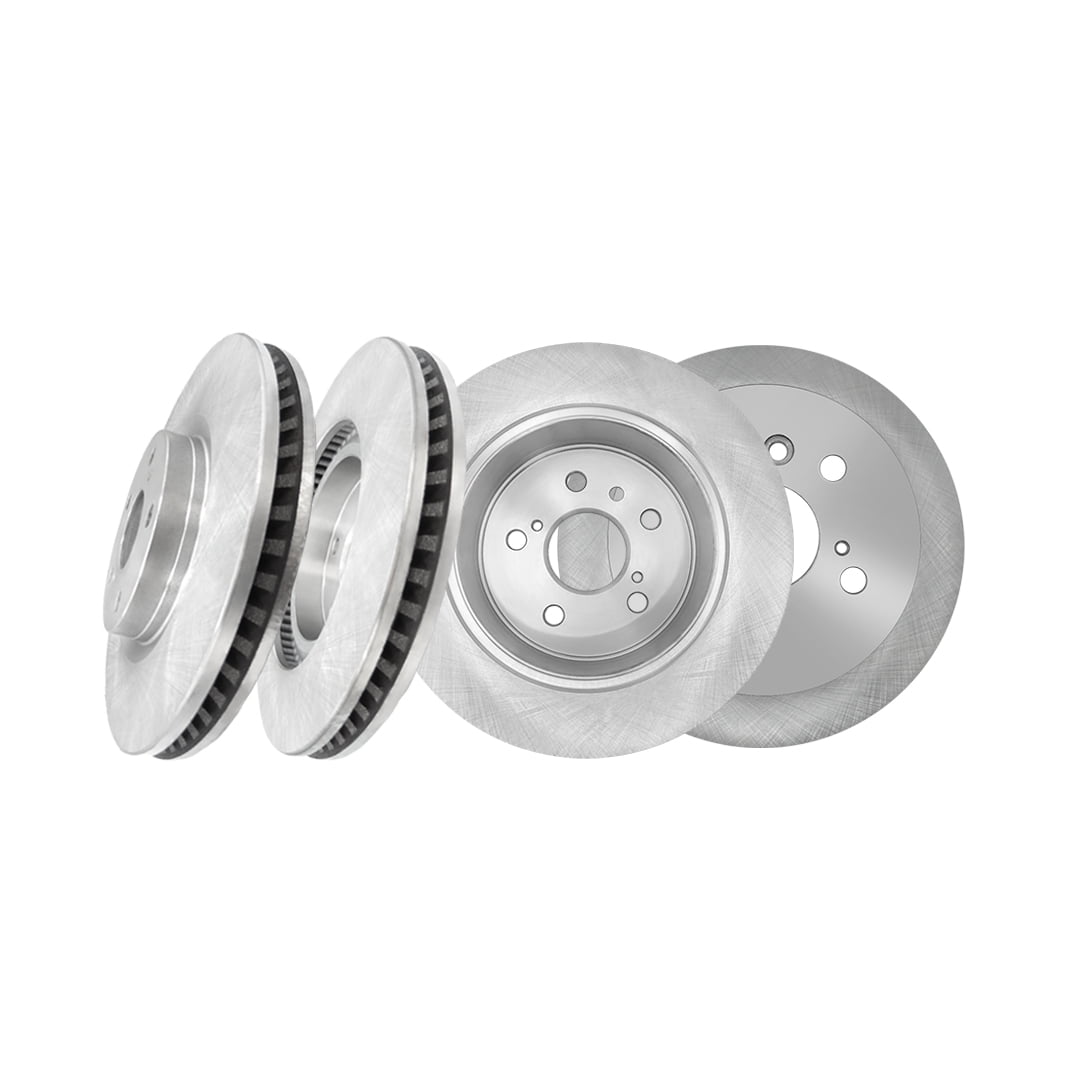 Set of 4 Front-Rear Disc Brake Rotors For 2012-2017 Toyota Camry ...