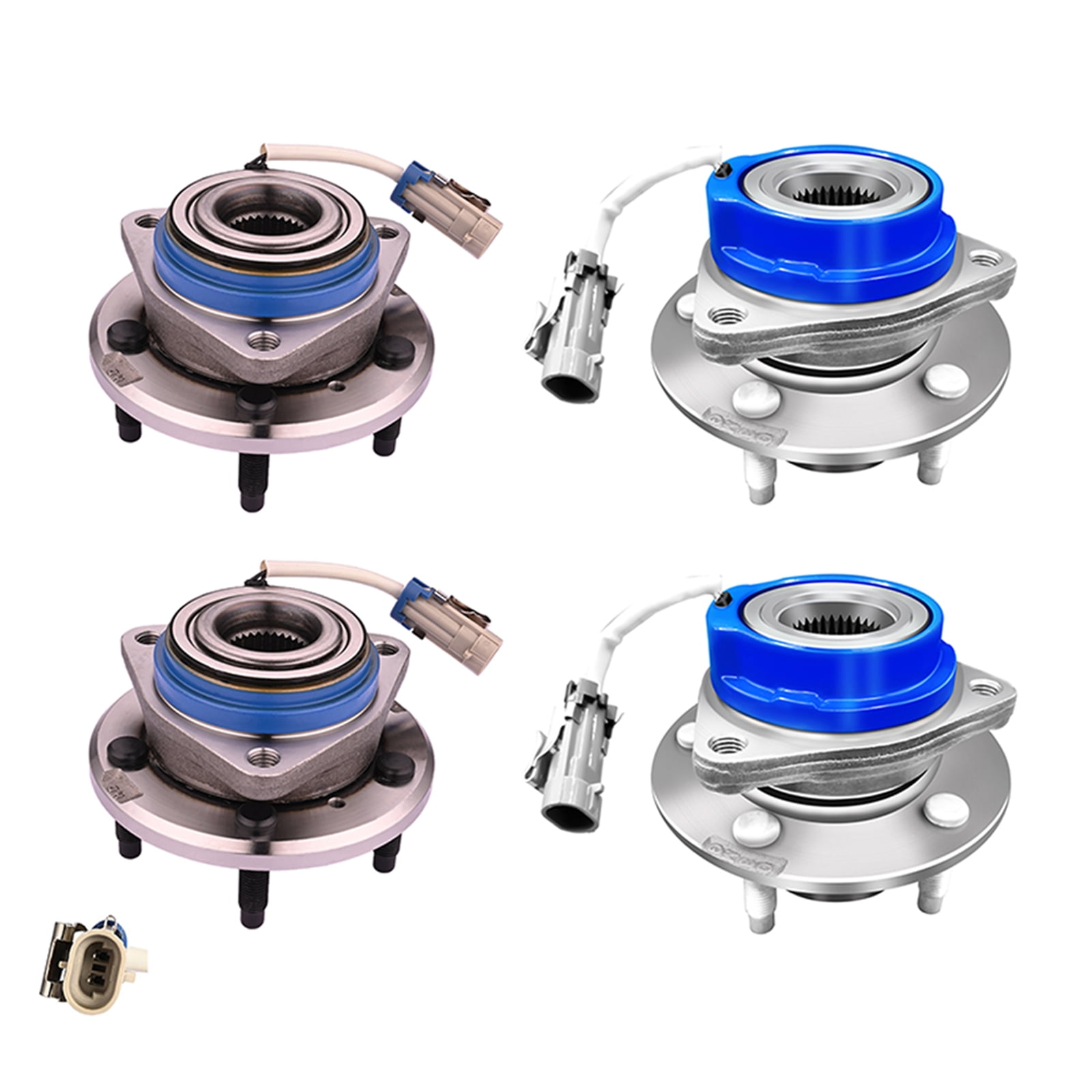 Set of 4 Front-Rear Wheel Hub Bearing Assembly For 2002-2004 Chevrolet ...