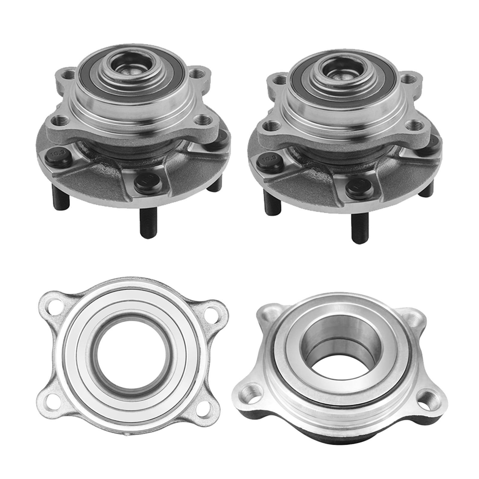 Set of 4 Front-Rear Wheel Hub Bearing Assembly For 2003-2007 Infiniti ...